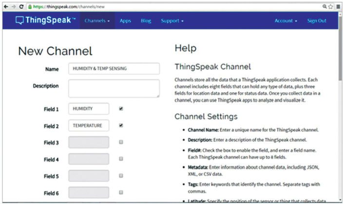 Humidity and Temperature Monitoring using Arduino with ESP8266