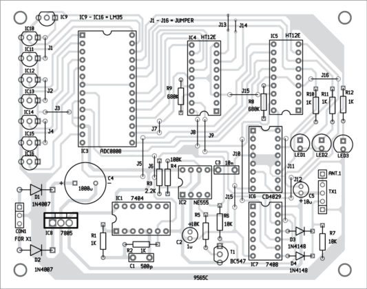 DIY Wireless Digital Thermometer For Multiple Sensors