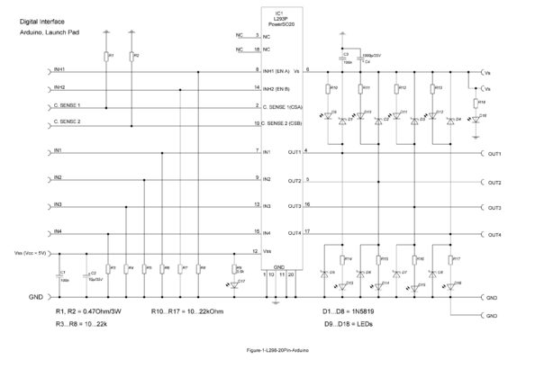 Dual Bridge Driver On Expansion Module With L293P For Arduino | DIY