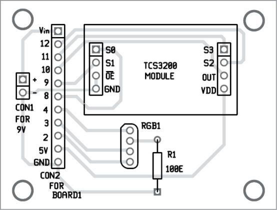 Rgb Color Detector Using Tcs3200 Sensor Module