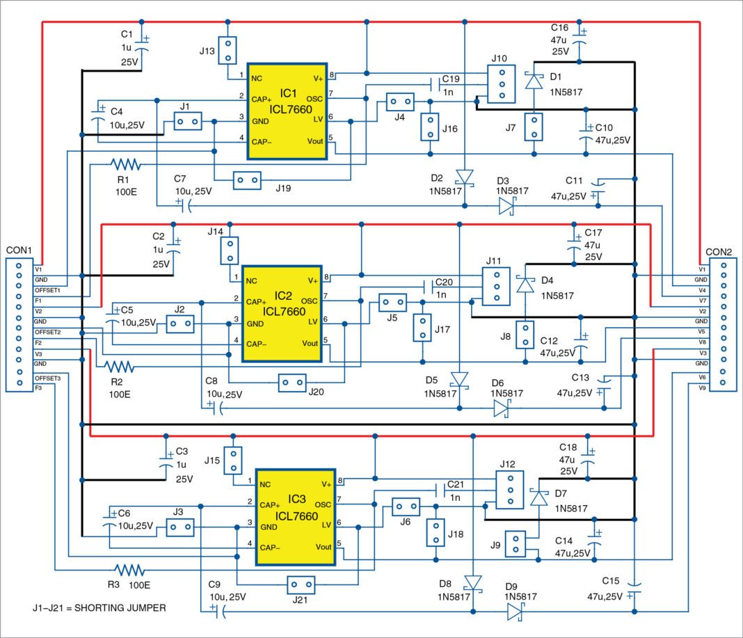 Configurable DC-to-DC Converter Using Three ICs