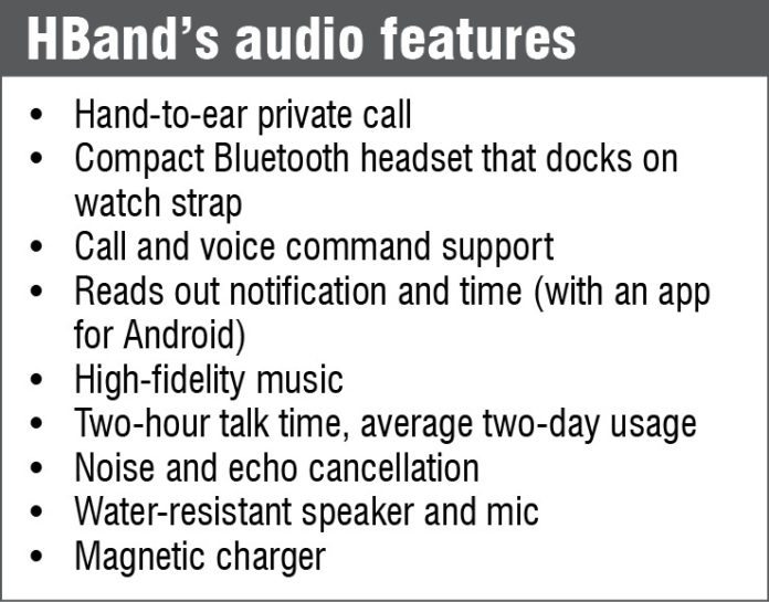 HBand: Where Your Hand Becomes the Phone