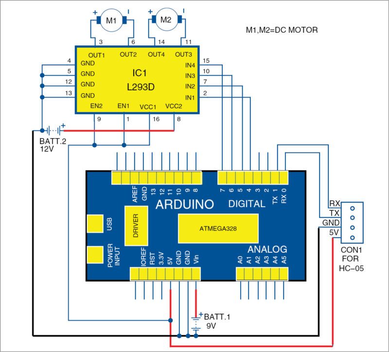 Smartphone Controlled Arduino Based Robot Car | Full Project