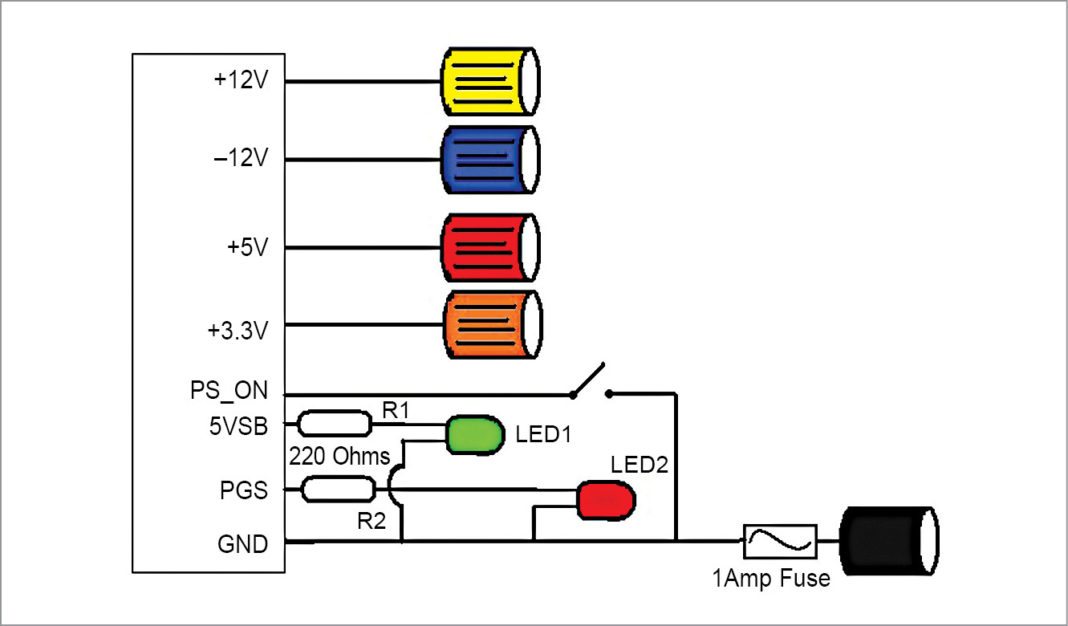 Bench Power Supply Using a Computer’s Power Supply | Detailed Project