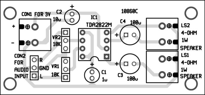 TDA2822 Amplifier Circuit