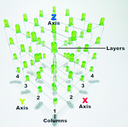 4x4x4 LED cube using AT89C2051 | Full Electronics Project