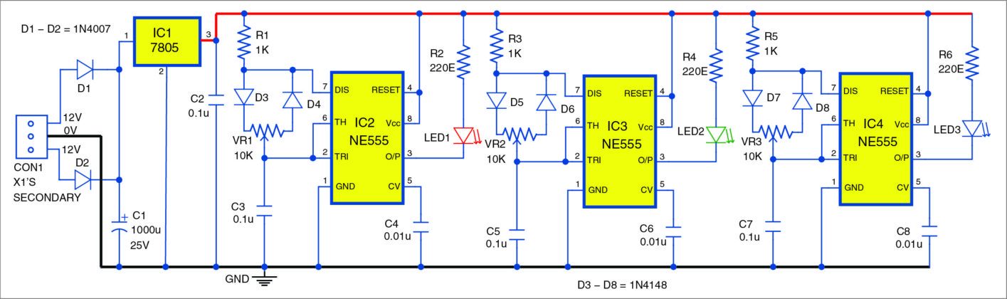 RGB Bulb Using 555 Timer | Detailed Project Available