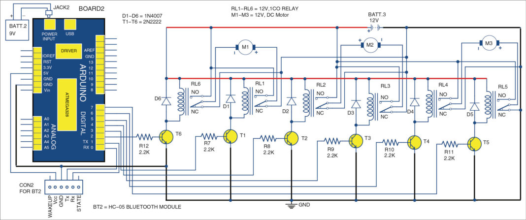 Password Protected Bluetooth Based Remote Control Project
