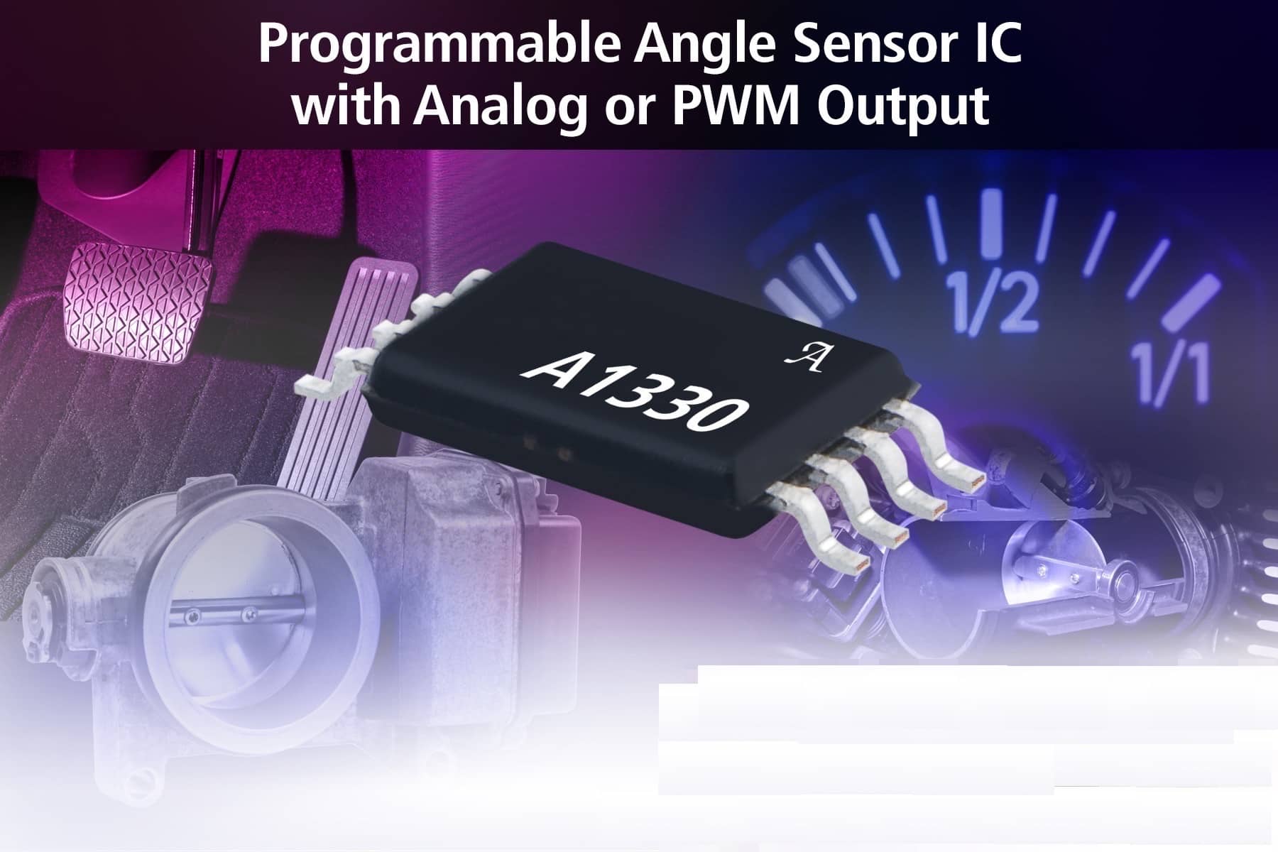 New 0° To 360° Angle Sensor ICs for Automotive Applications