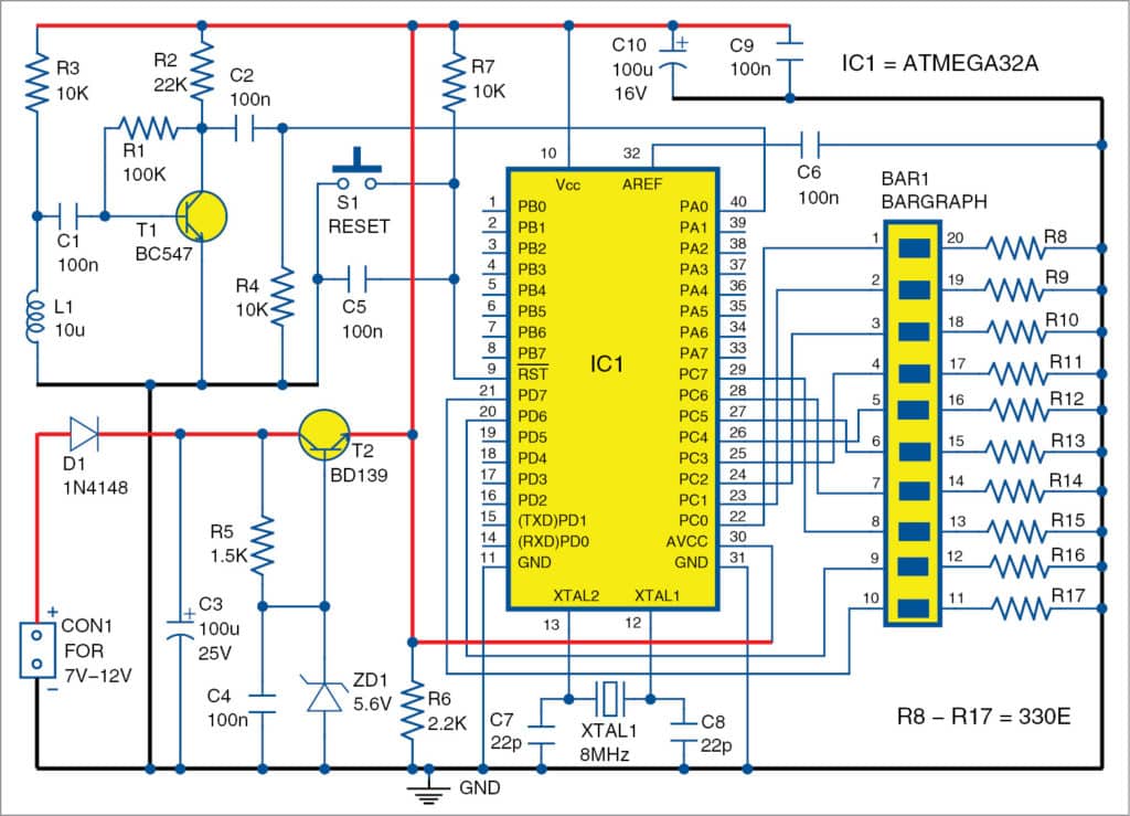 Wireless VU meter Using ATmega32A IC | Full Electronics Project