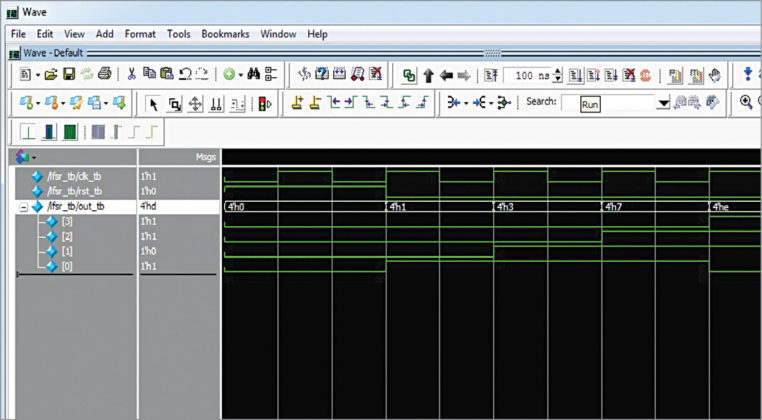 Models of a Linear Feedback Shift Register using ModelSim | DIY Project