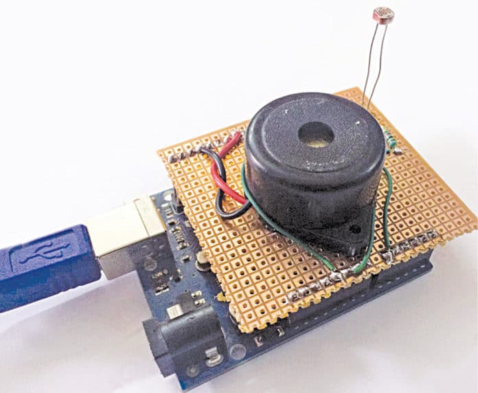 Optical Theremin Musical Instrument Using Arduino Uno