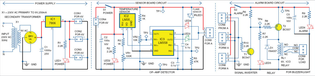 Simple Multi-Sensor Fire Alarm | Full Electronics Project