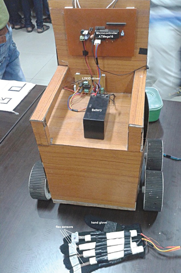 Gesture Controlled Wheelchair Using ATmega32 | Full Electronics Project