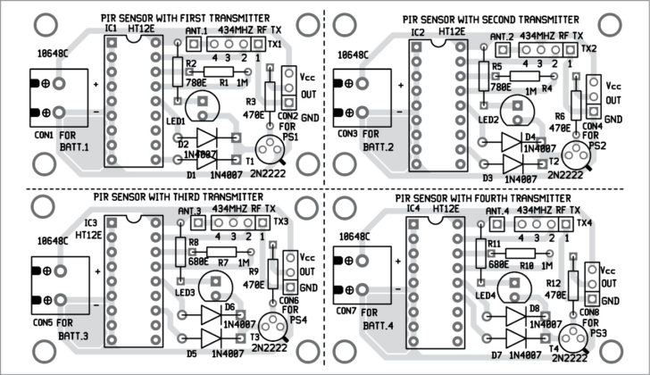 Wireless Security System Using PIR Sensors | Full Electronics Project
