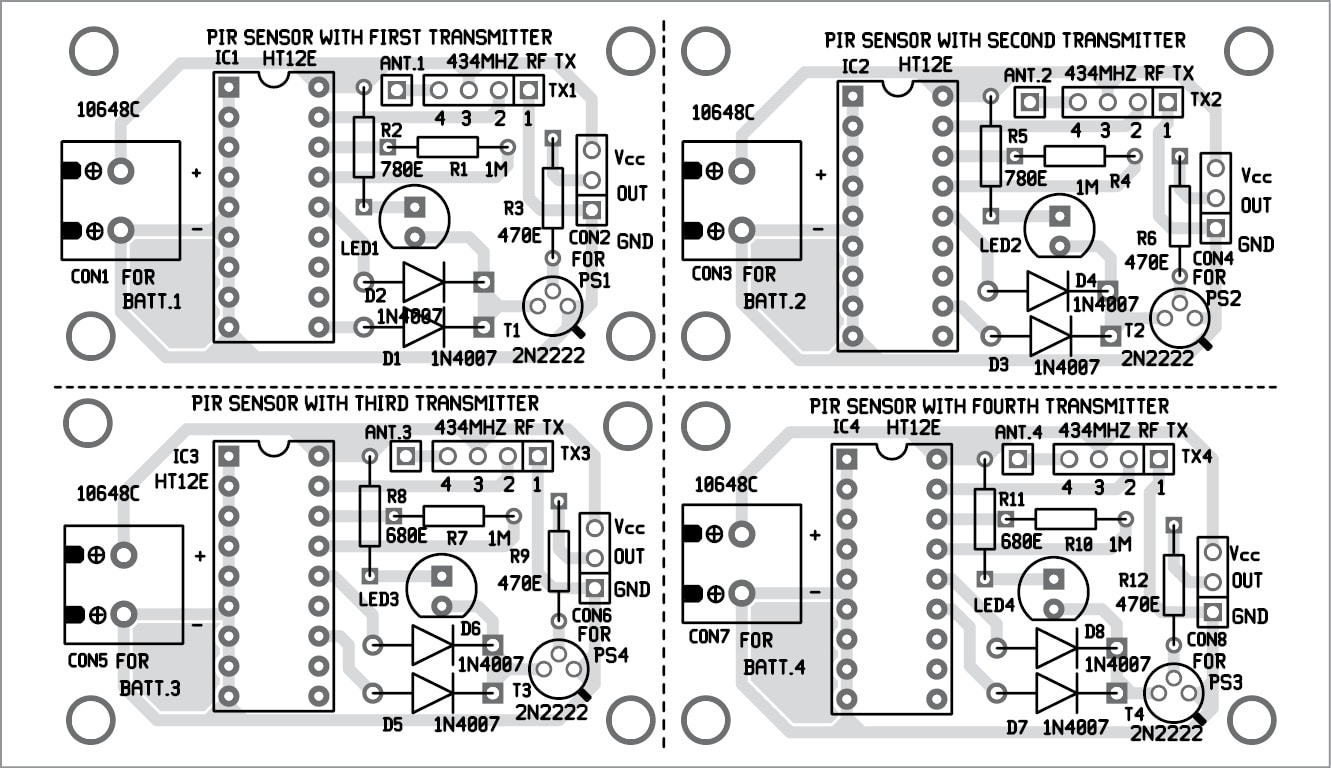 Wireless Security System Using PIR Sensors | Full Electronics Project