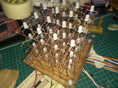 4x4x4 RGB LED Cube | Do It Yourself Full Prototype Project