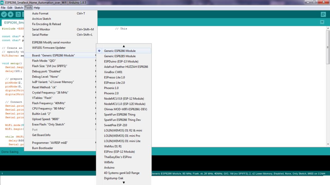 Smallest IoT Home Automation using ESP8266-01 | Complete IoT Project