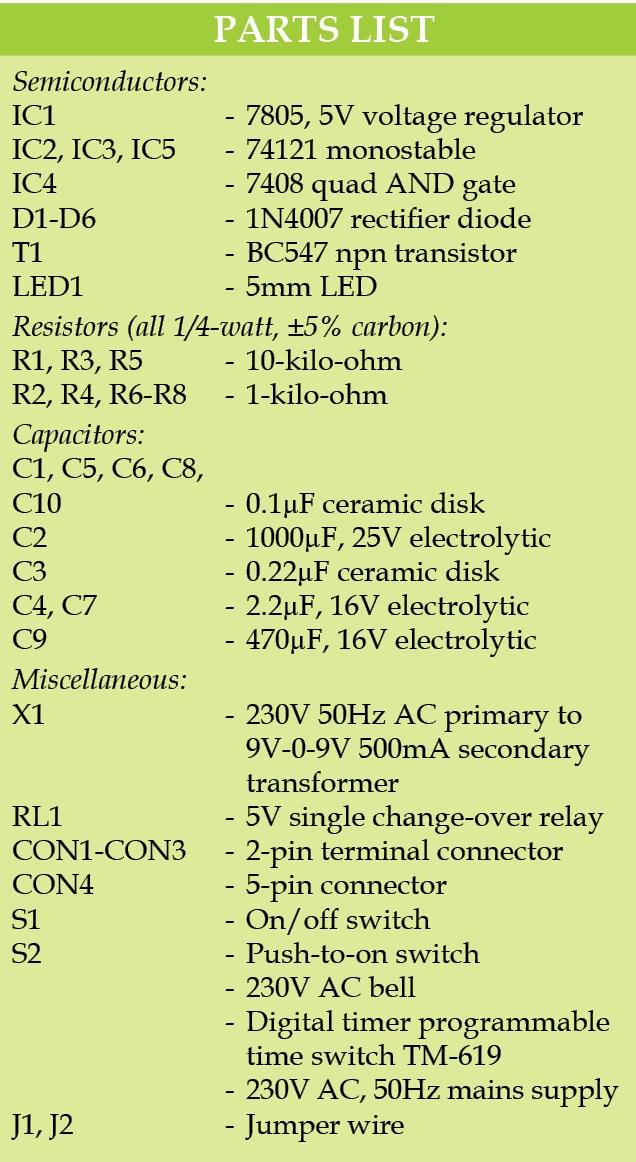 Programmable Automatic Bell System | Full Electronics Project