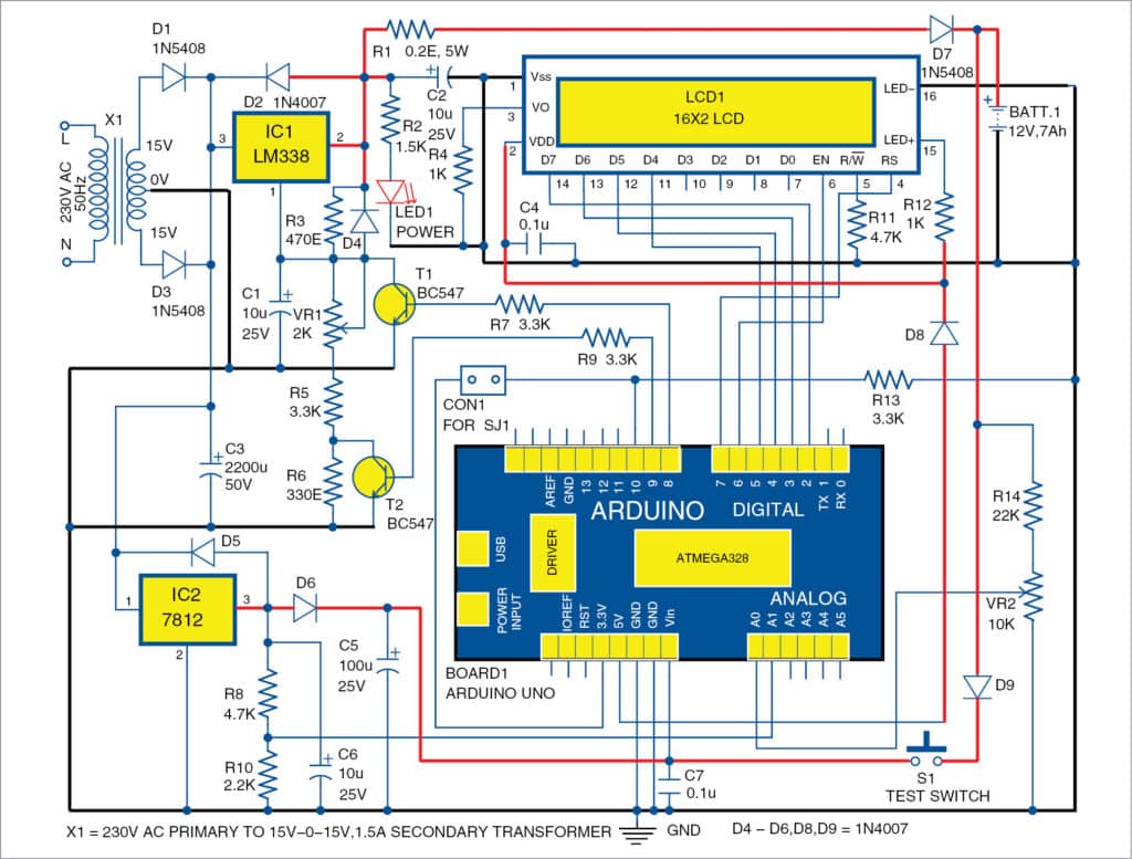 Arduino-Controlled 12V Automatic Battery Charger | Full DIY Project