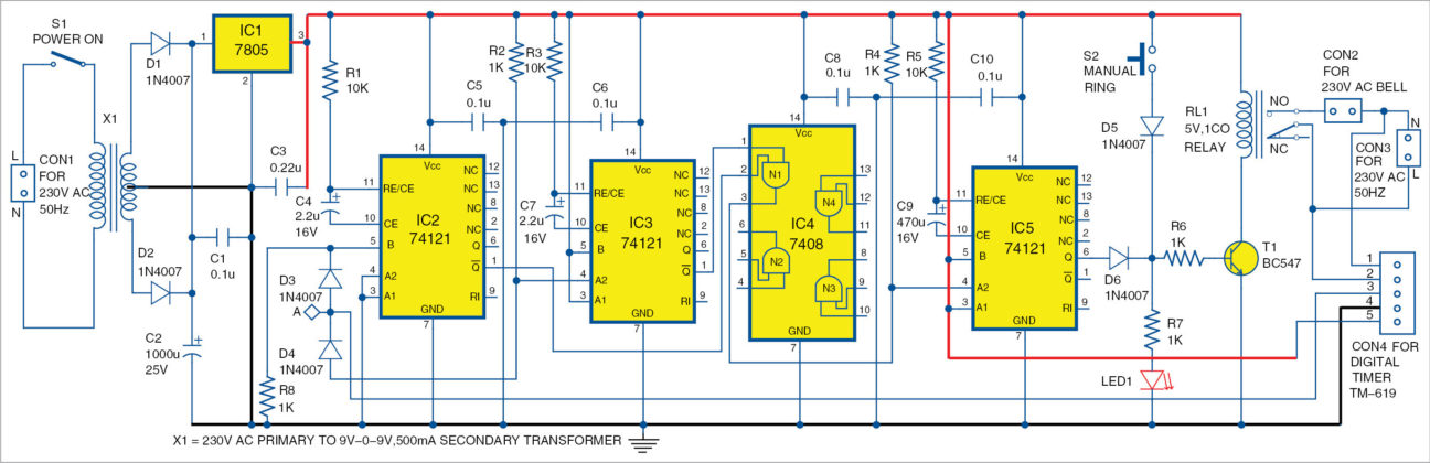 Programmable Automatic Bell System | Full Electronics Project