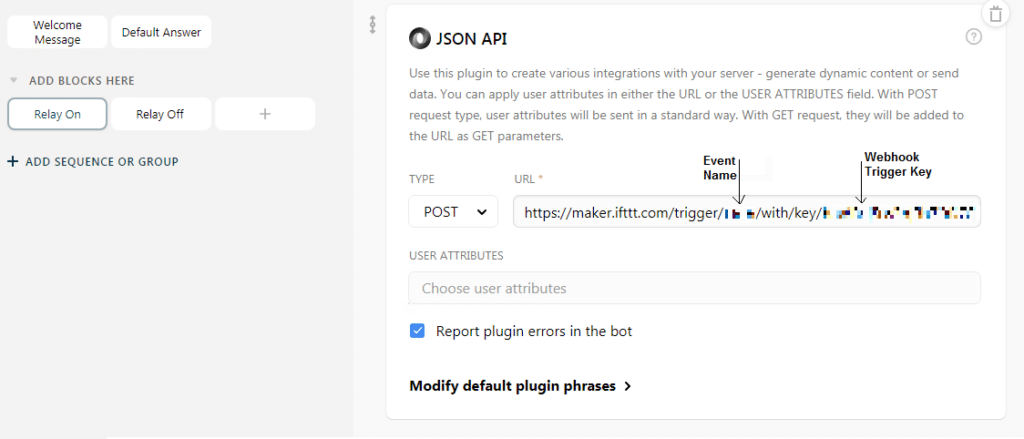 Chatbot with IoT using ESP8266 NodeMCU, FB Messenger with AI