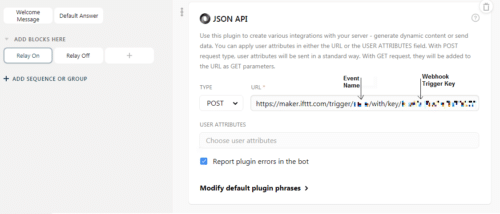 Chatbot with IoT using ESP8266 NodeMCU, FB Messenger with AI