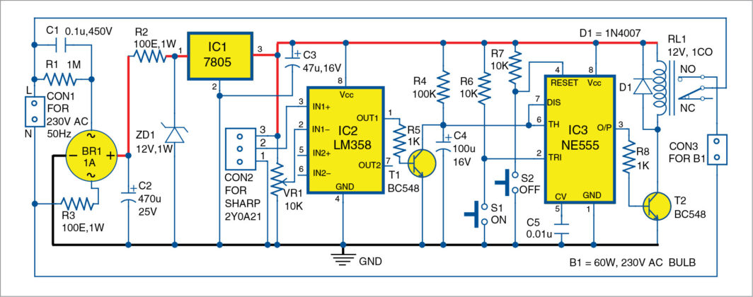 Washbasin Mirror Light Controller | Full Electronics Project