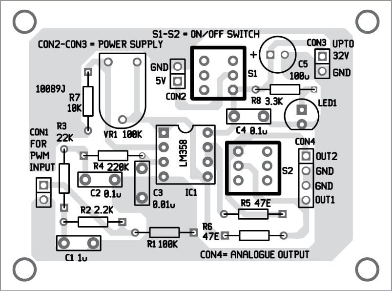 PWM-To-Analog Signal Converter | Electronics Mini Project