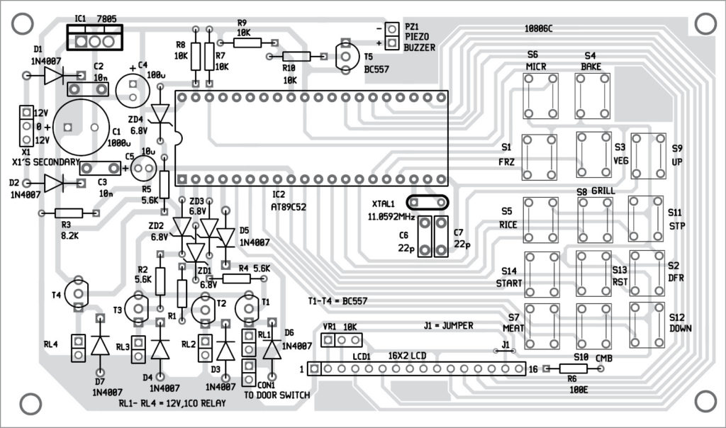 Microwave Oven Control Board | Full Electronics Project