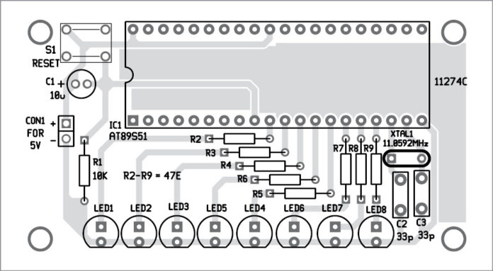 Microcontroller-Based LED Lights Pattern Generator | Mini Project