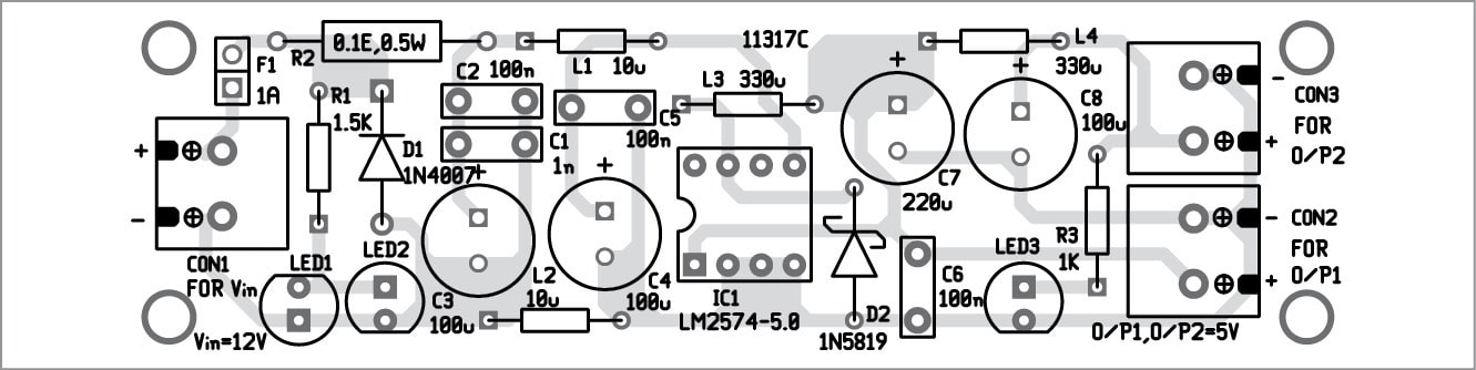 Low-Noise 5V DC Converter Using LM2574 - Electronics For You – Official ...