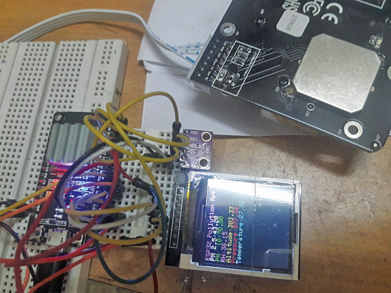 ESP32-based air quality monitoring system | Full Electronics Project