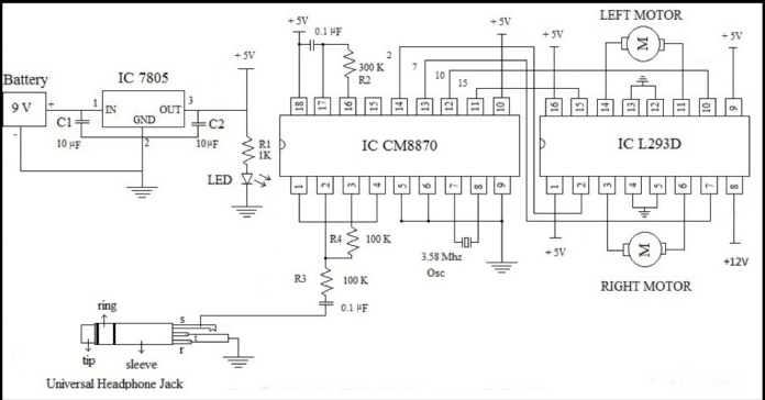 DIY Cellphone Operated Land Rover without Microcontroller