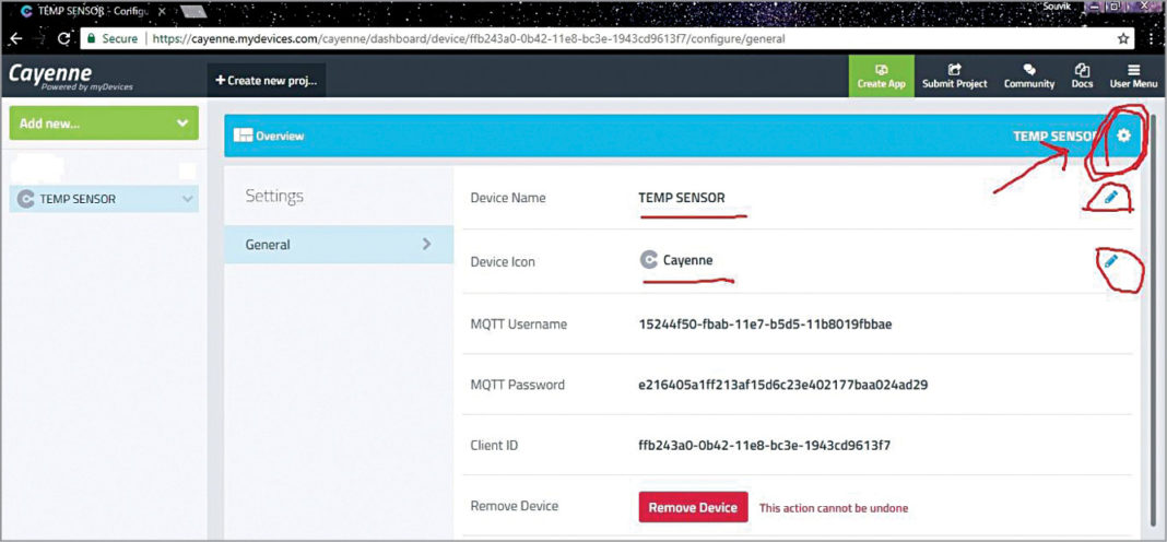 Temperature Monitoring On Cayenne Iot Platform Full Electronics Project