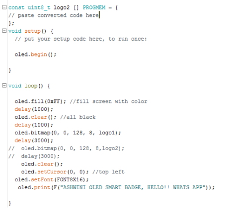 Smart Programable OLED Badge