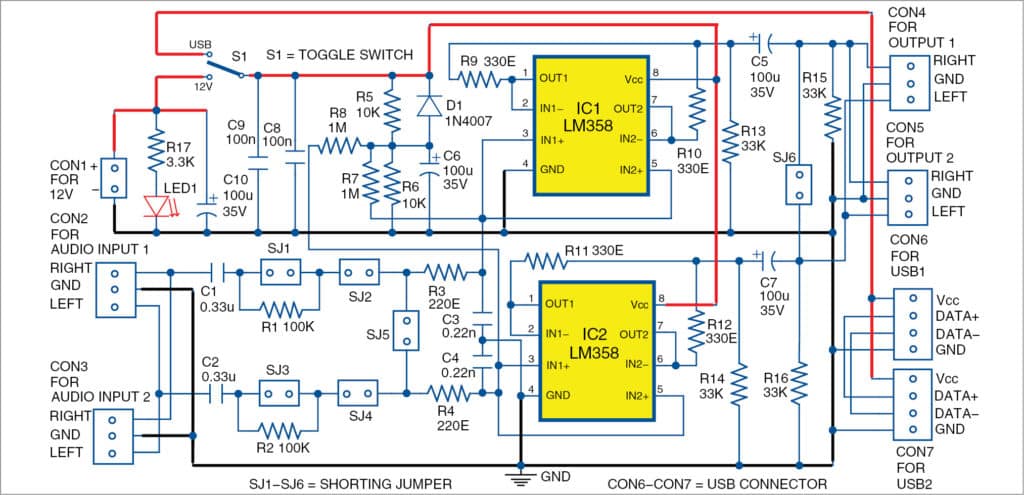 Multipurpose Configurable Audio Buffer For Headphones | DIY Project