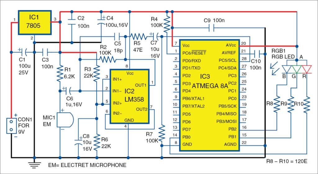 Music-Operated RGB LED - Full Electronics Project