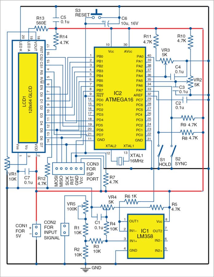 Make This Simple Graphical Lcd Scope Glcd Scope Full Diy Project