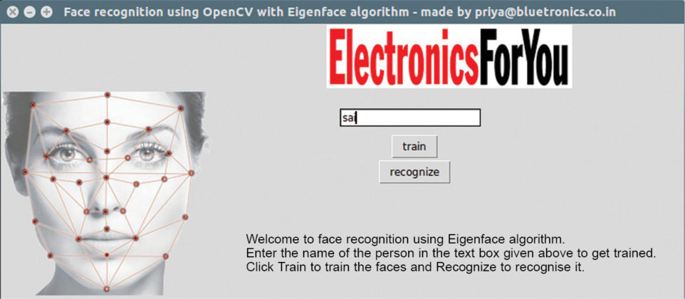 OpenCV Face Recognition System Using Eigenface Algorithm
