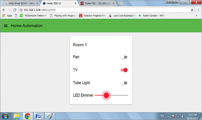 Home Automation System For Up To Four Devices - Electronics Project