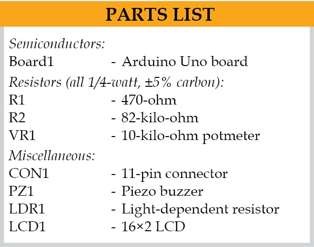 Light-Level Monitoring System Using Arduino | Full Electronics Project