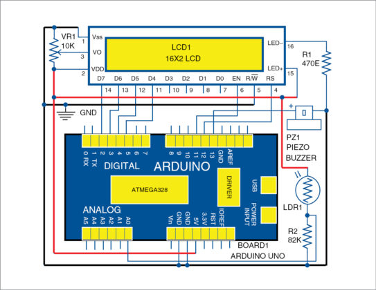 Light-Level Monitoring System Using Arduino | Full Electronics Project