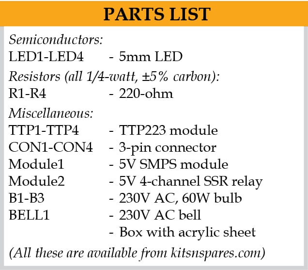 Control Four Appliances with a Touch Switch Panel