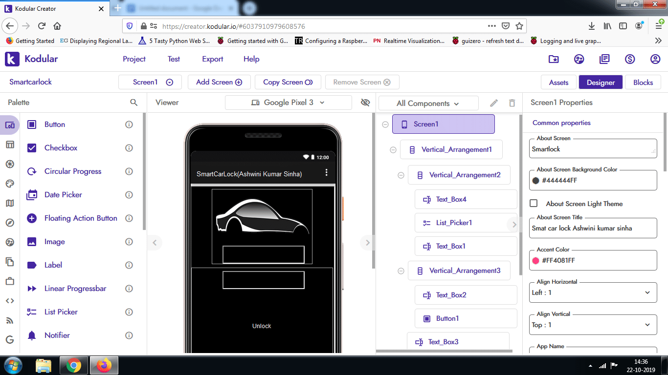 3 - Step Authentication With Face Recognition Smart Lock For Car