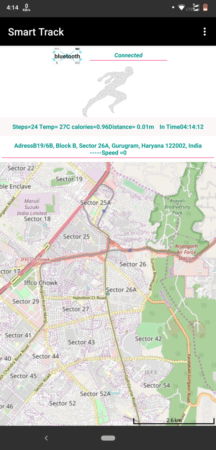 Smart Wearable Bluetooth Fitness tracker