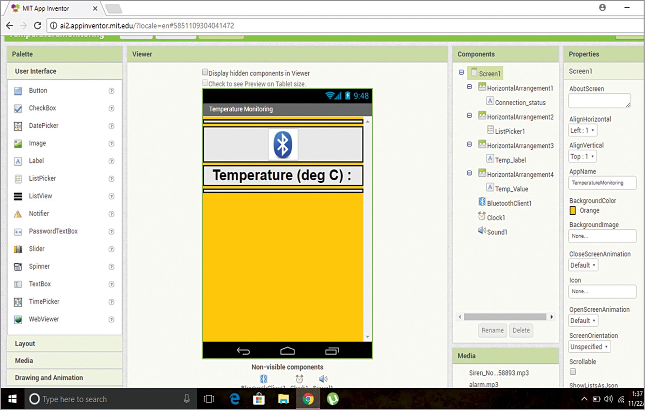 Develop an Android App for Temperature Alert System