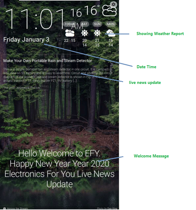 Smart Digital Calendar That Tells You Live News From EFY | DIY