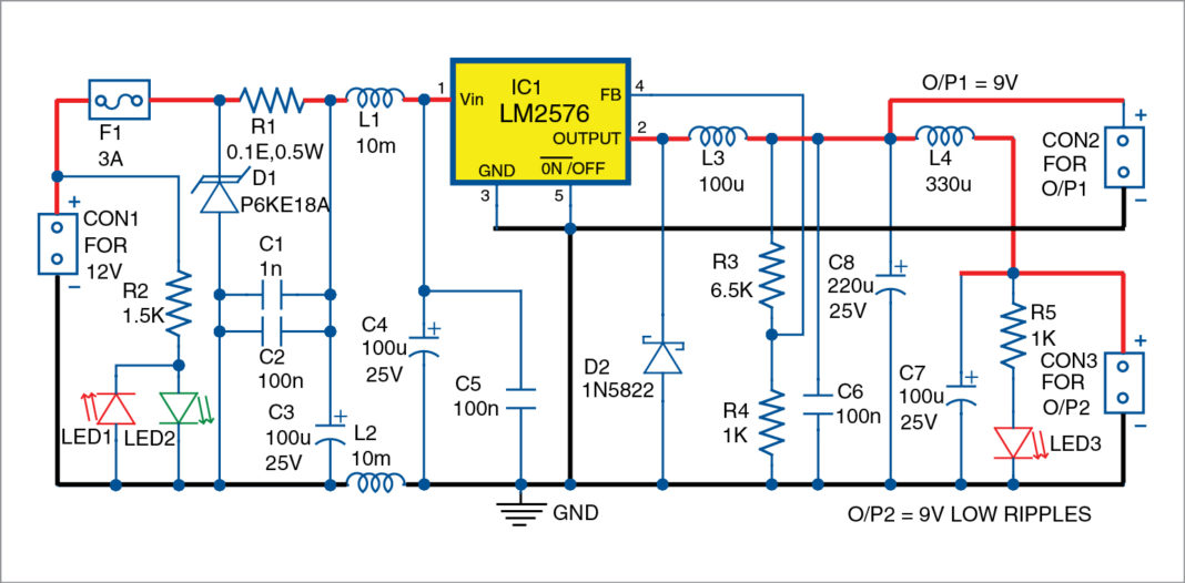 12V DC To 9V DC Converter | Full Electronics Project