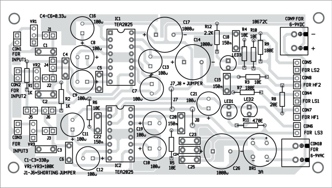 Surround Yourself With Sound From Three Channel Audio Amplifier